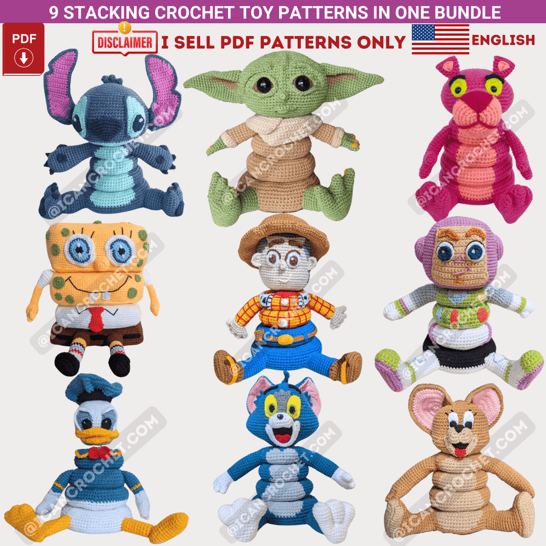 Amigurumi Stacking Toys Crochet Patterns for Beginners – ICANCROCHET