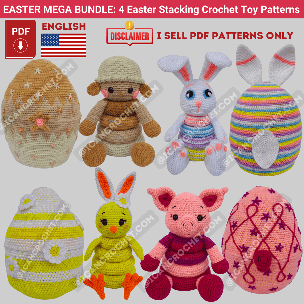 Amigurumi Stacking Toys Crochet Patterns for Beginners – ICANCROCHET